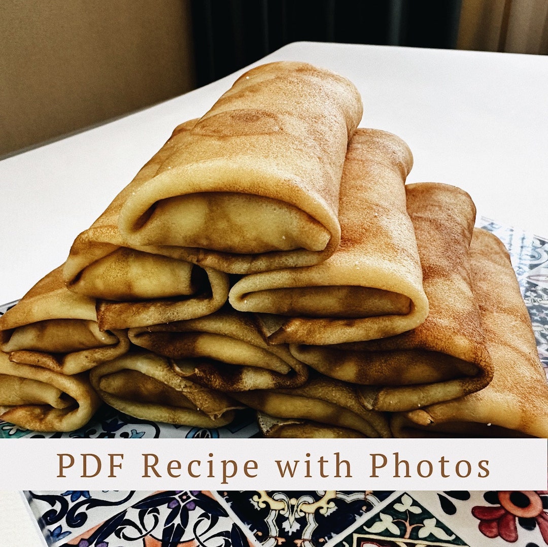 Nalysnyky or Ukrainian Crepes Pancakes Filled With Cottage - Etsy