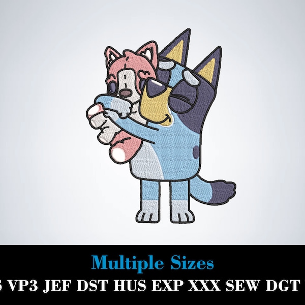 Bluey Pes Embroidery File - Etsy