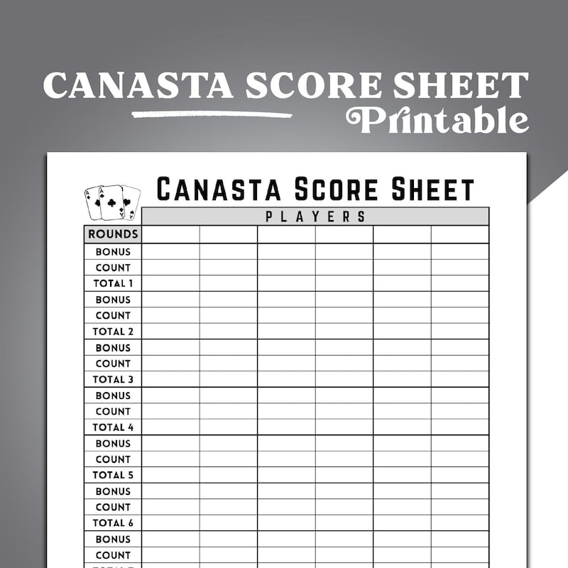 Samba Score Sheet Printable - Etsy