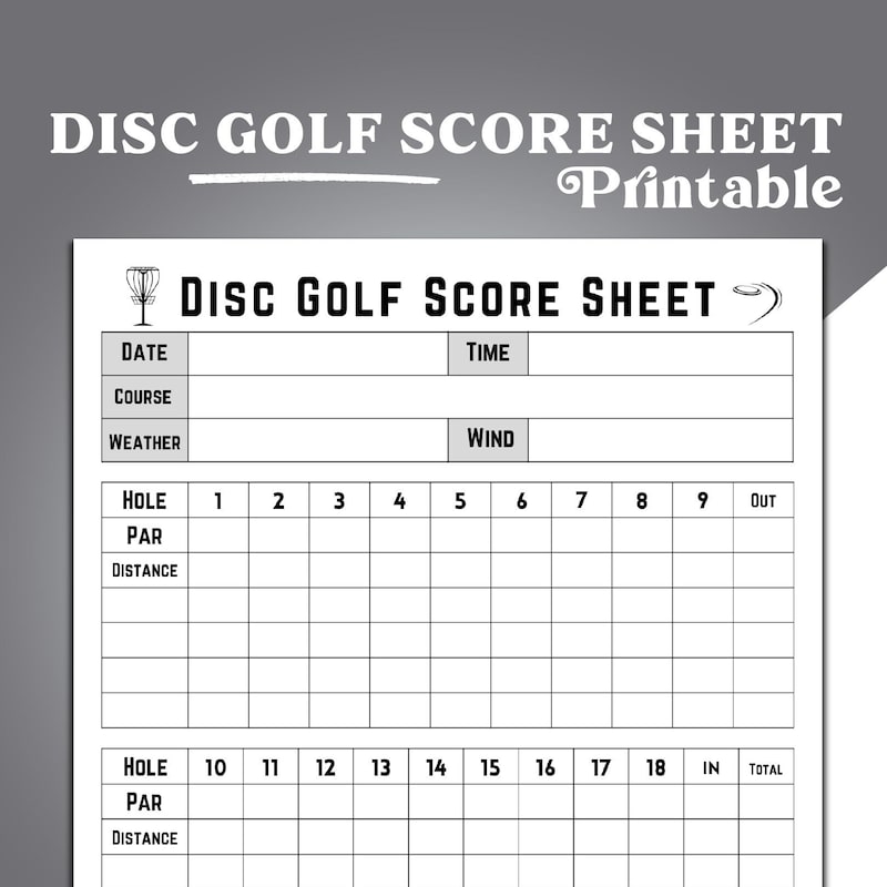 Printable Golf Score Cards - Etsy
