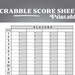 Scrabble Score Sheet, Printable Scrabble Game Score Pad, Scrabble Score ...