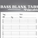 Bass Blank Tabs Printable, Blank 4-string Bass, Blank Sheet Music ...