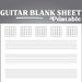 Printable Guitar Sheet Music, Blank Music Tab Sheets for Guitar, Guitar ...