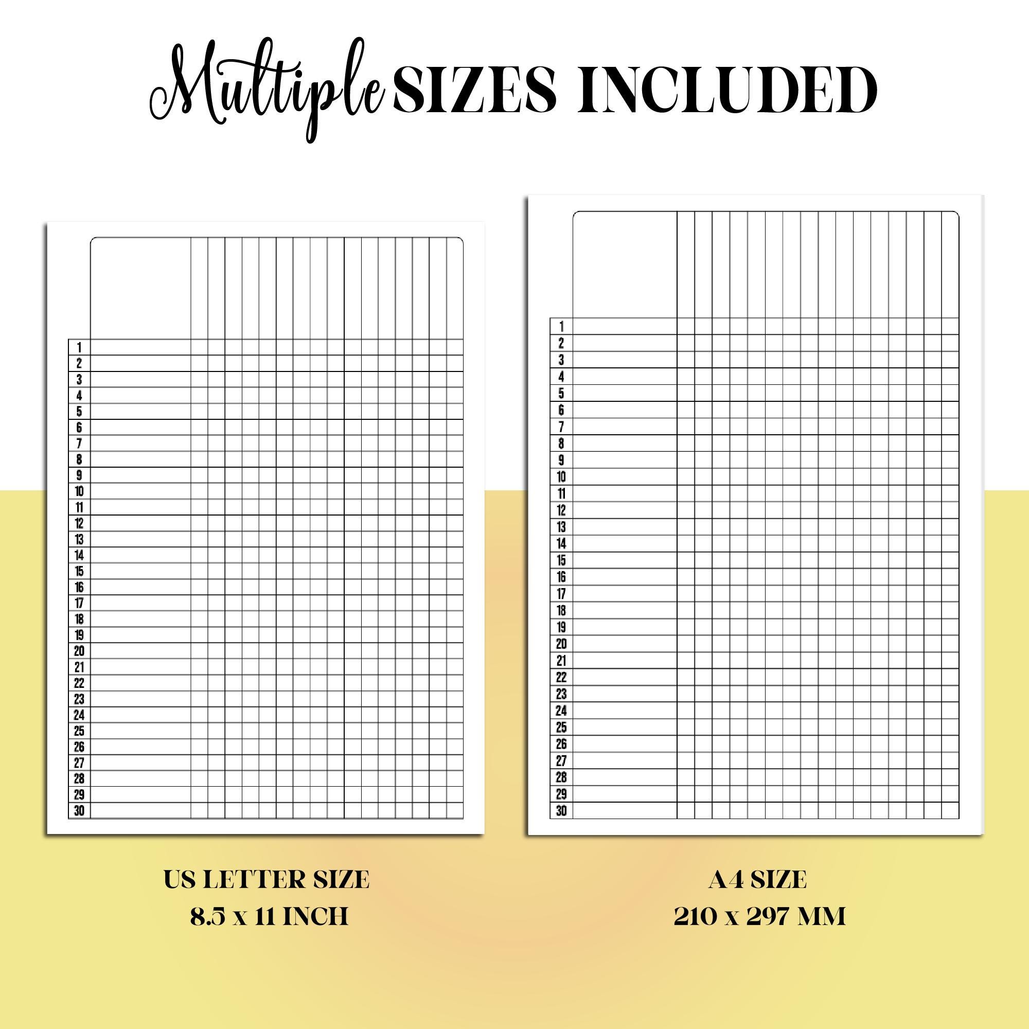 Printable Class Record Class Record And Checklist Class Gradebook