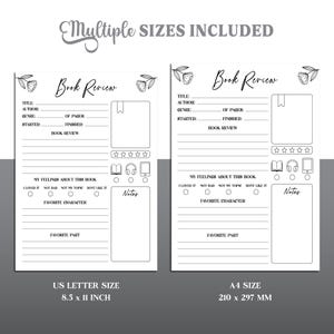 Book Review Template Printable, Book Review Page, Printable Book Review ...