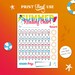 Summer Ice Pop Reading Chart Tracker, Summer Reading Challenge for Kids ...