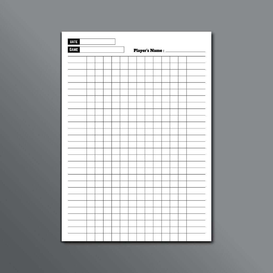Game Night Score Sheets, Blank Board Game Score Sheets, Family Game ...