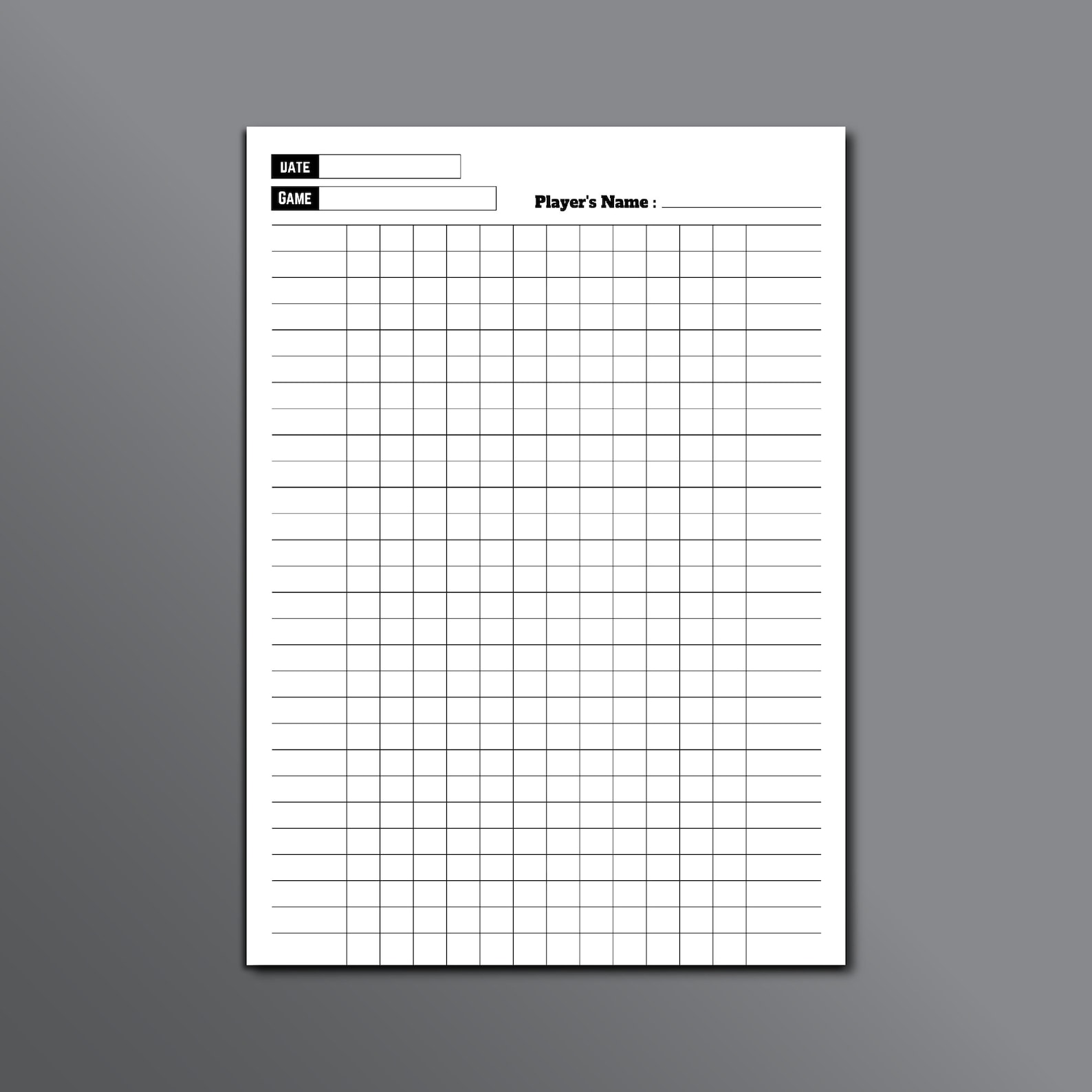 Game Night Score Sheets, Blank Board Game Score Sheets, Family Game ...