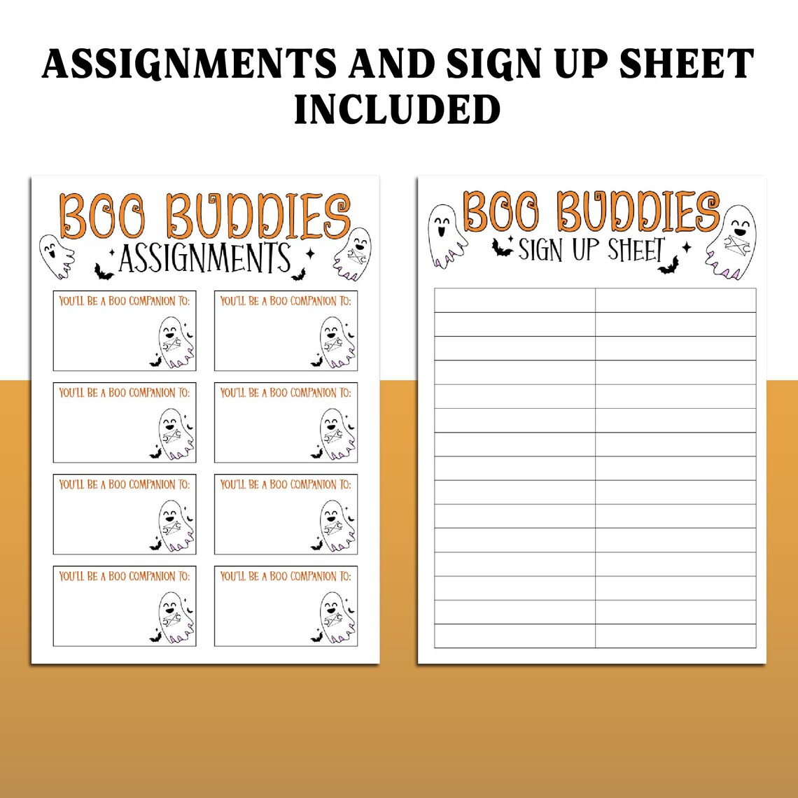Halloween Boo Buddy Questionnaire, Boo Buddies Printable, Boo Buddies ...