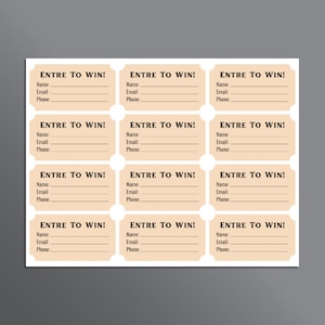 Printable Raffle Ticket - Enter to Win Printable Ticket Template ...