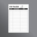 Simple Step Tracker Printable, Daily Walking Log, Health and Wellness ...