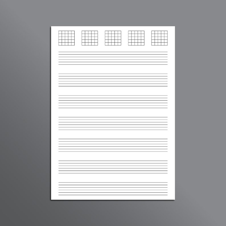Printable Guitar Sheet Music, Blank Music Tab Sheets for Guitar, Guitar ...