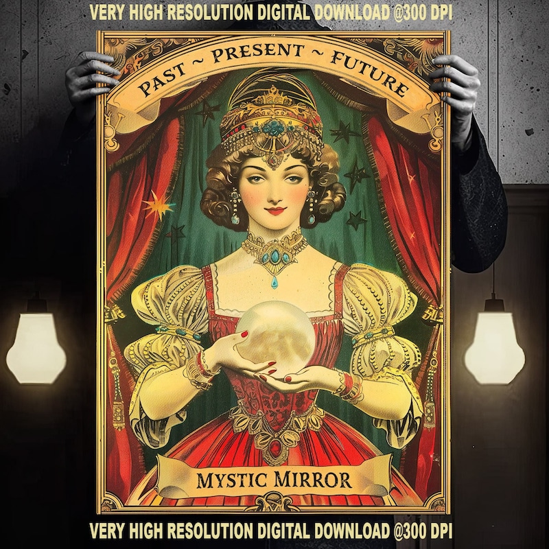 Tarot Crystal Ball Poster - Etsy