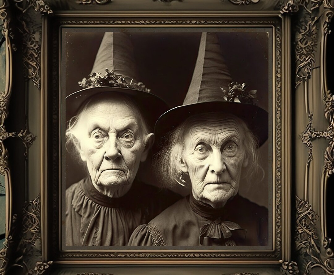 Witch Wall Art Victorian Vintage Photo - Digital Download Printable ...