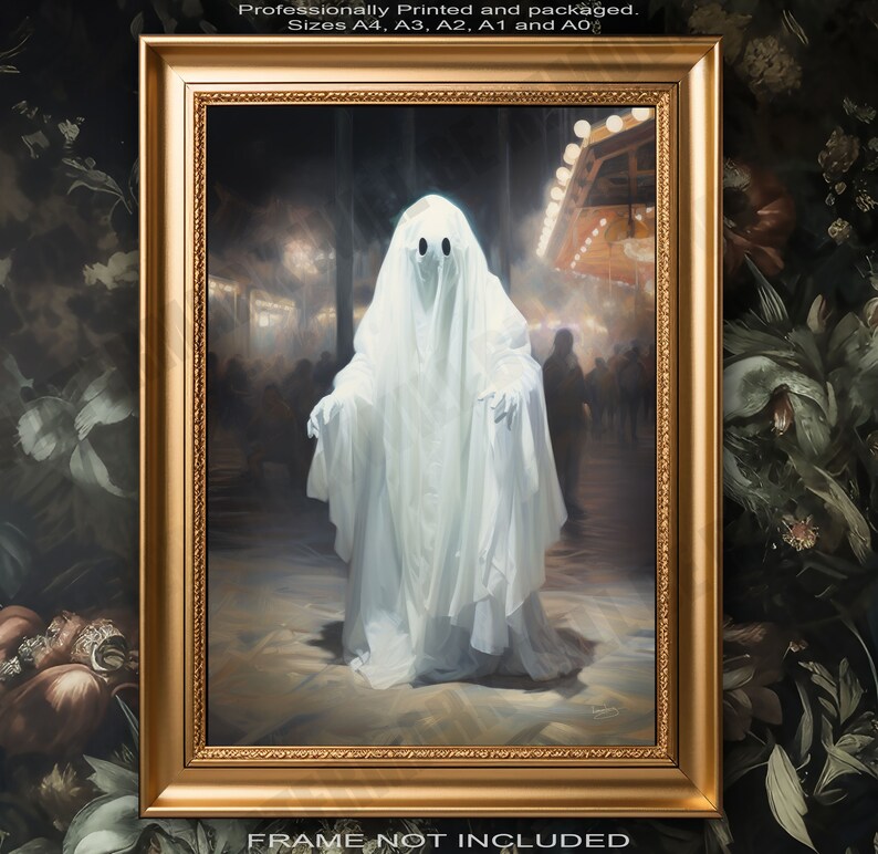 Ghost of the Amusement Park Wall Art, Pro Printed From A4 to A0 Size ...