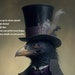 Painting of a Gothic Crow Victorian Gentleman, Digital Download ...