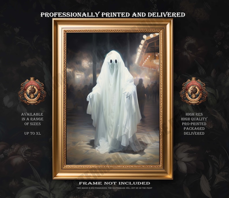 Ghost of the Amusement Park Wall Art, Pro Printed From A4 to A0 Size ...