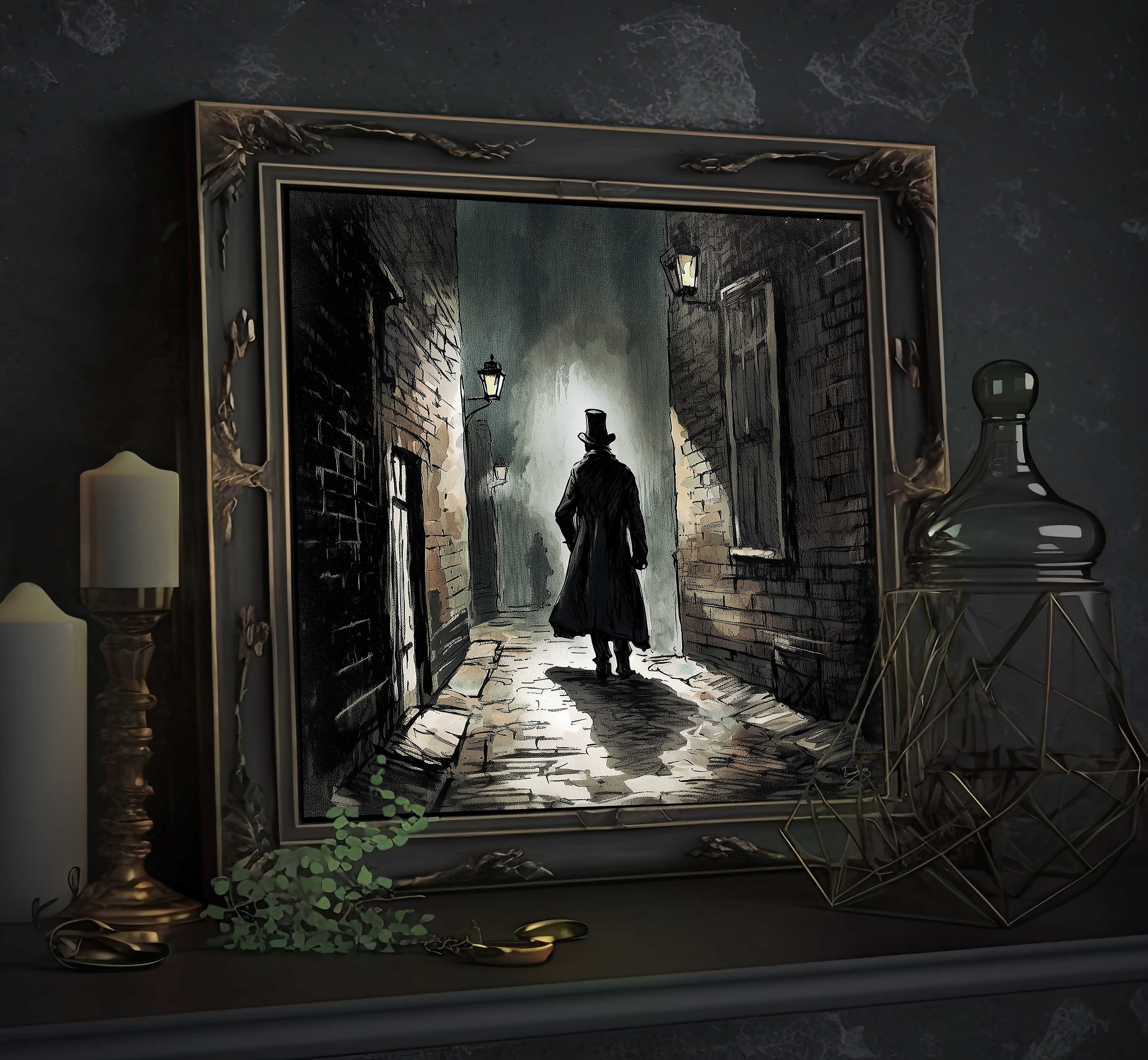 Jack the Ripper Wall Art Print, Pro Printed to XL Size, Vintage ...