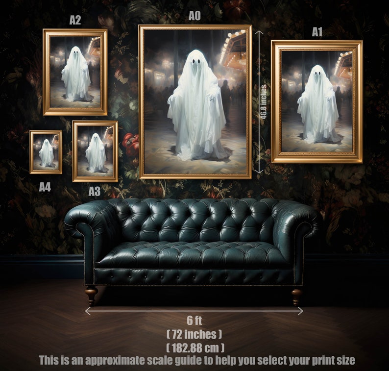 Ghost of the Amusement Park Wall Art, Pro Printed From A4 to A0 Size ...
