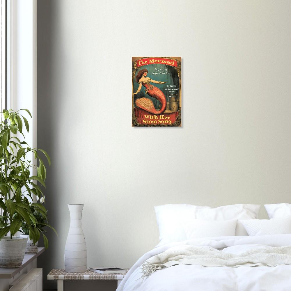 Mermaid Freak Show Poster, Mermaid Print Decor, Carnival Wall Art ...
