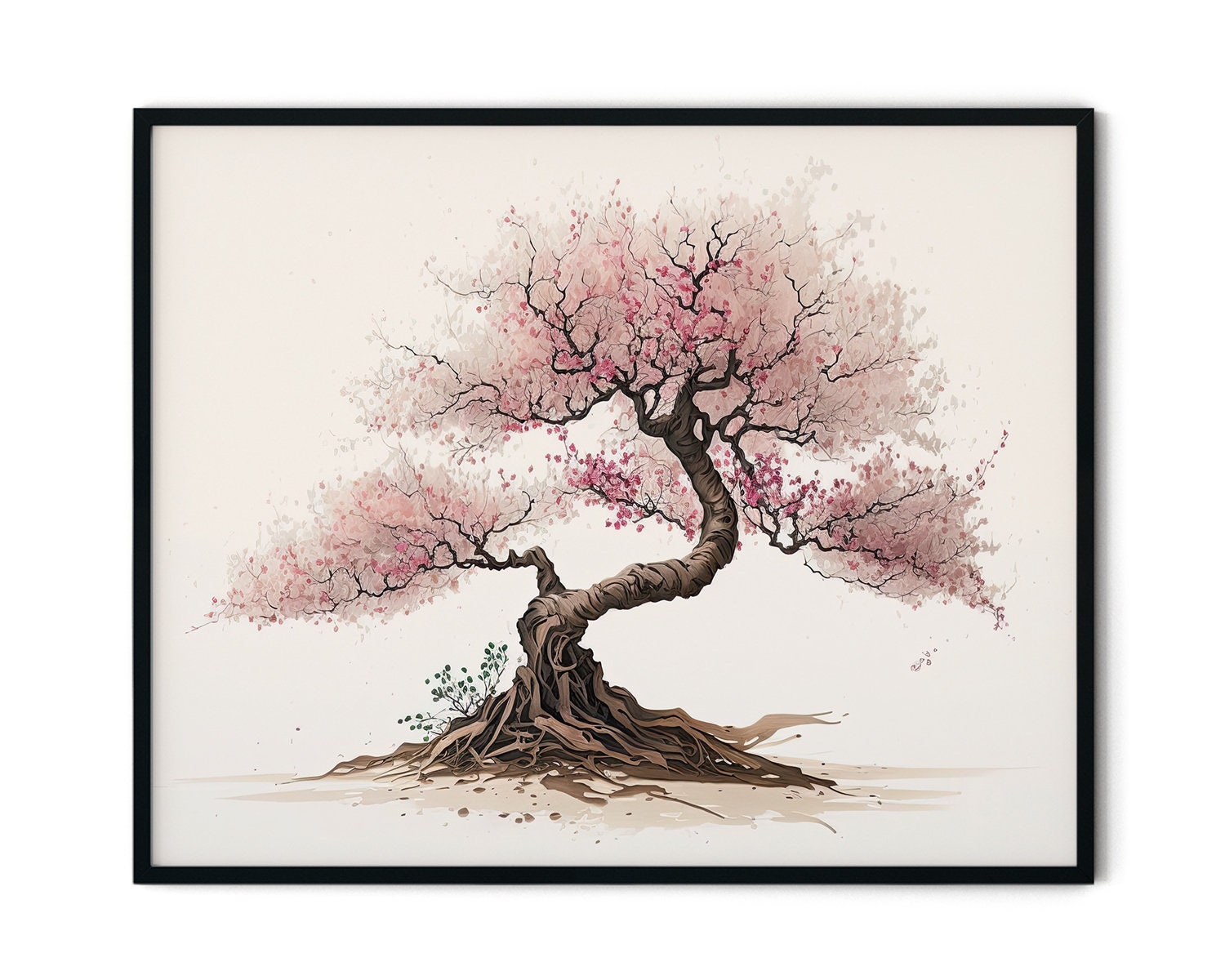 Sakura Tree Japanese Art Print, Digital Art, Downloadable Wall Art ...