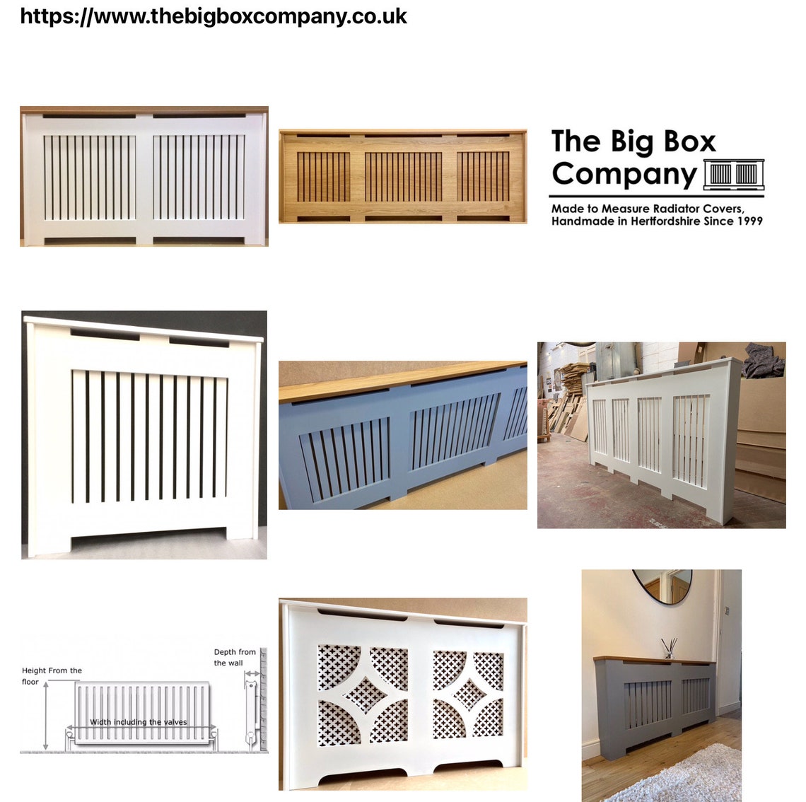 Bespoke Extra Large Oak Veneer Radiator Cover With Vertical Slats - Etsy UK