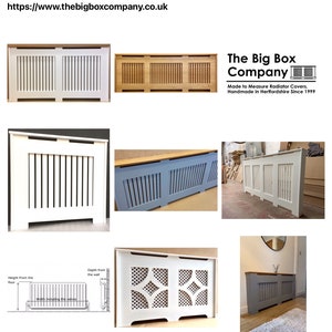 Bespoke Extra Large Oak Veneer Radiator Cover With Vertical Slats - Etsy UK