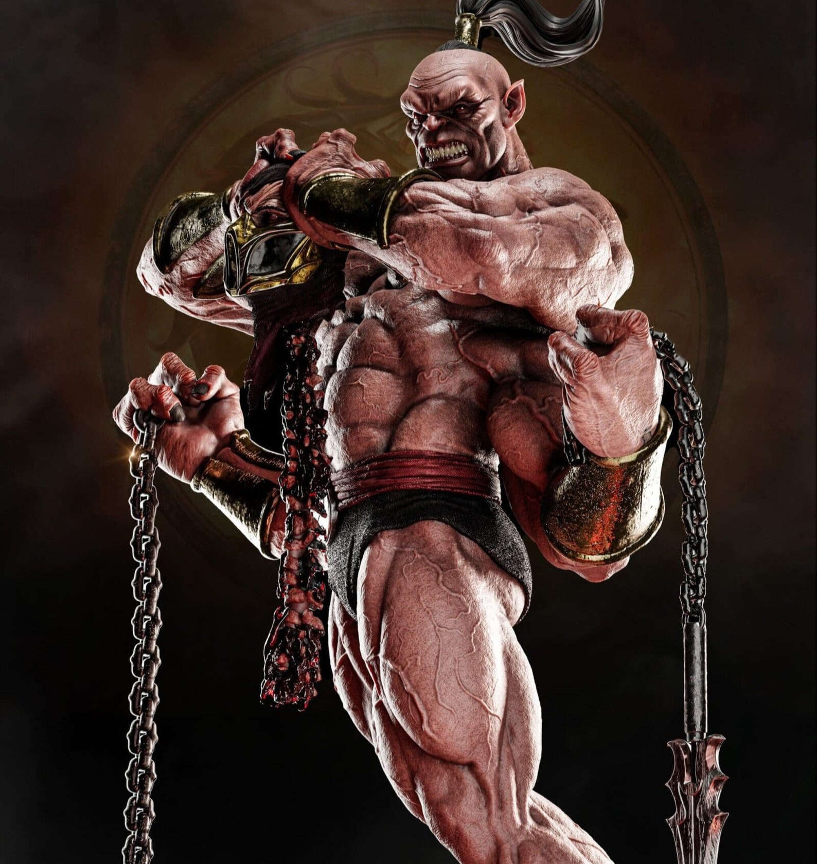 STL File Goro Mortal Kombat Statue for 3D Printing Videogames - Etsy