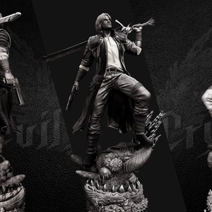 STL File Dante Statue Devil May Cry for 3D Printing Videogames - Etsy