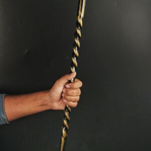 Handcrafted Walking Rule Swagger Wooden Stick Rassa Design Golden ...