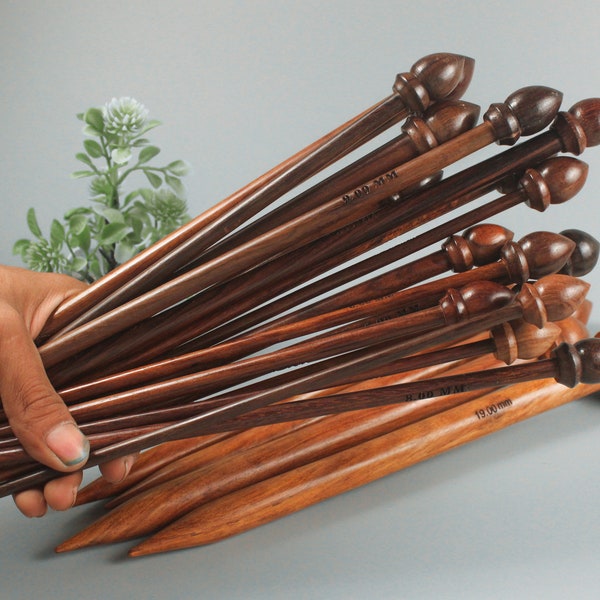 Wooden Knitting Needles - Etsy