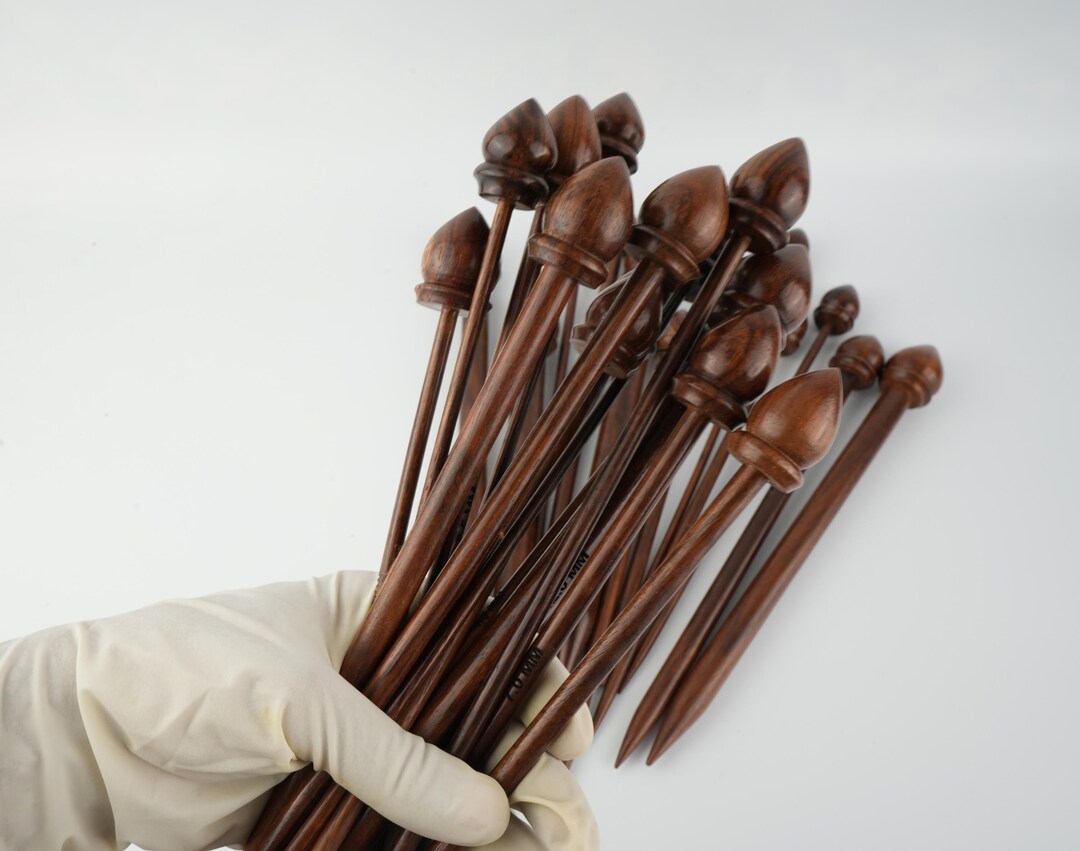 Knitting Needles Set, Single Pointed Knitting Needles, 12 Inches Length ...
