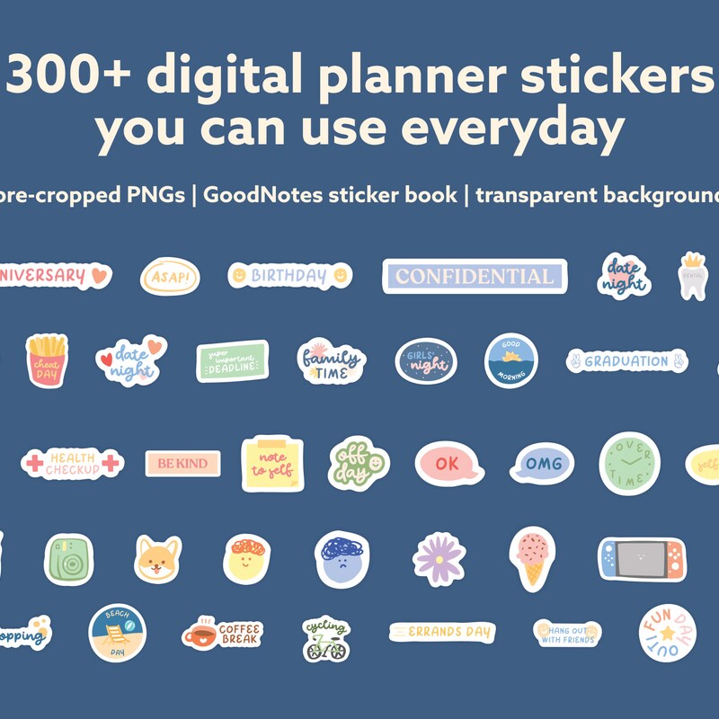 Goodnotes Stickers - Etsy