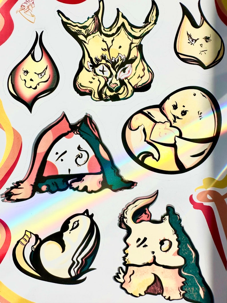 Cutecore Babies Sticker-pack Cute Baby Animals - Etsy