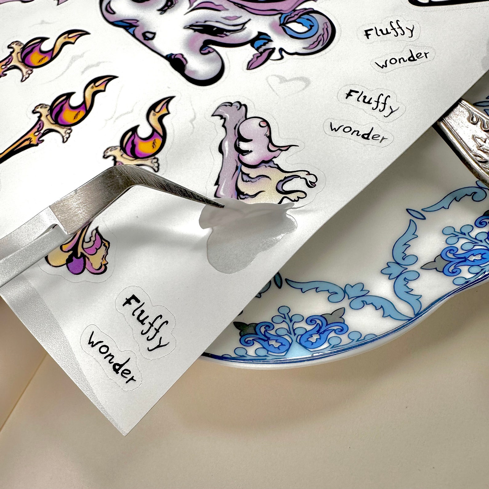 Tea Time Sticker Pack Cosycore Bubbly and Whimsical Abstract Stickers ...