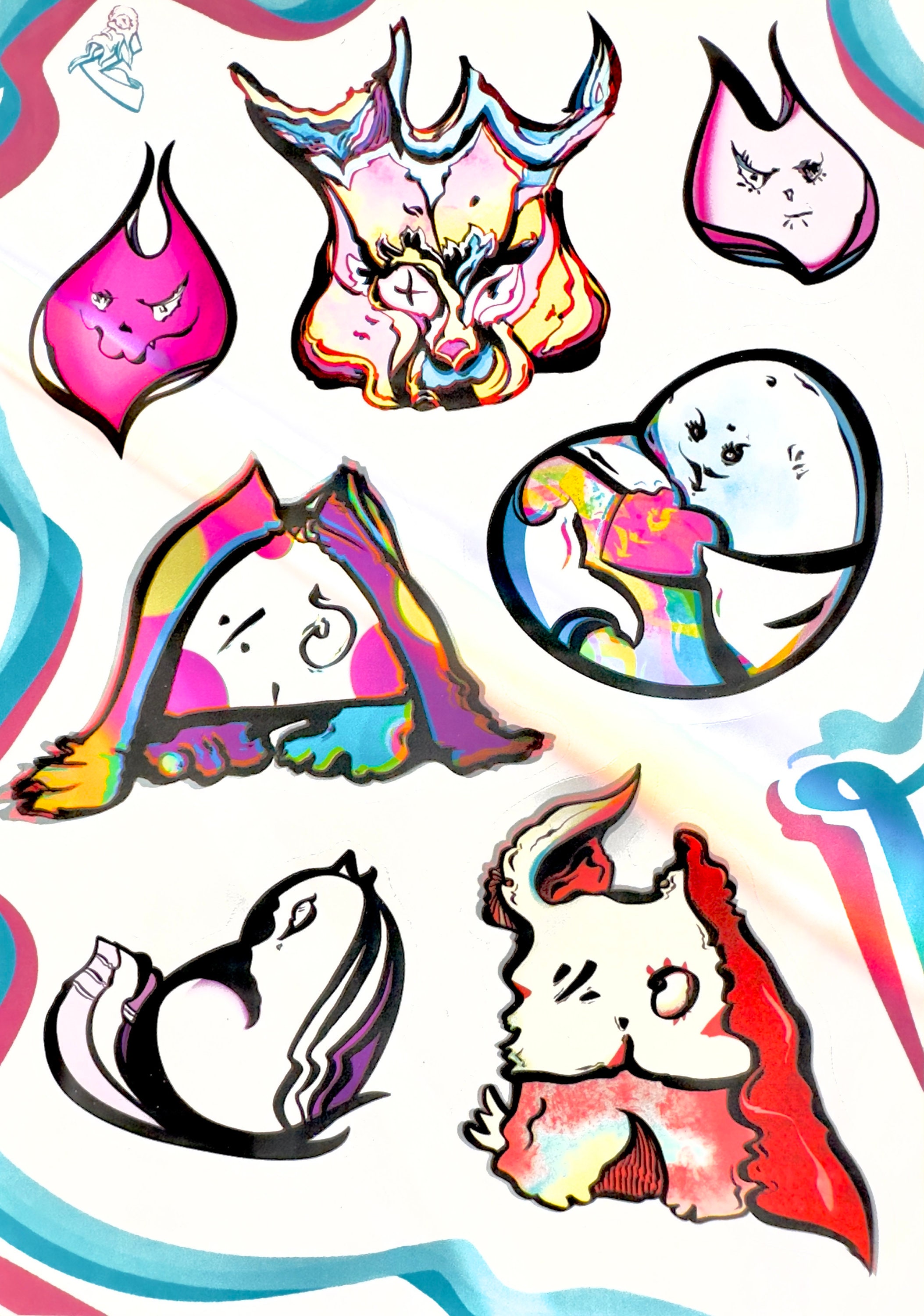 Cutecore Babies Sticker-pack Cute Baby Animals - Etsy