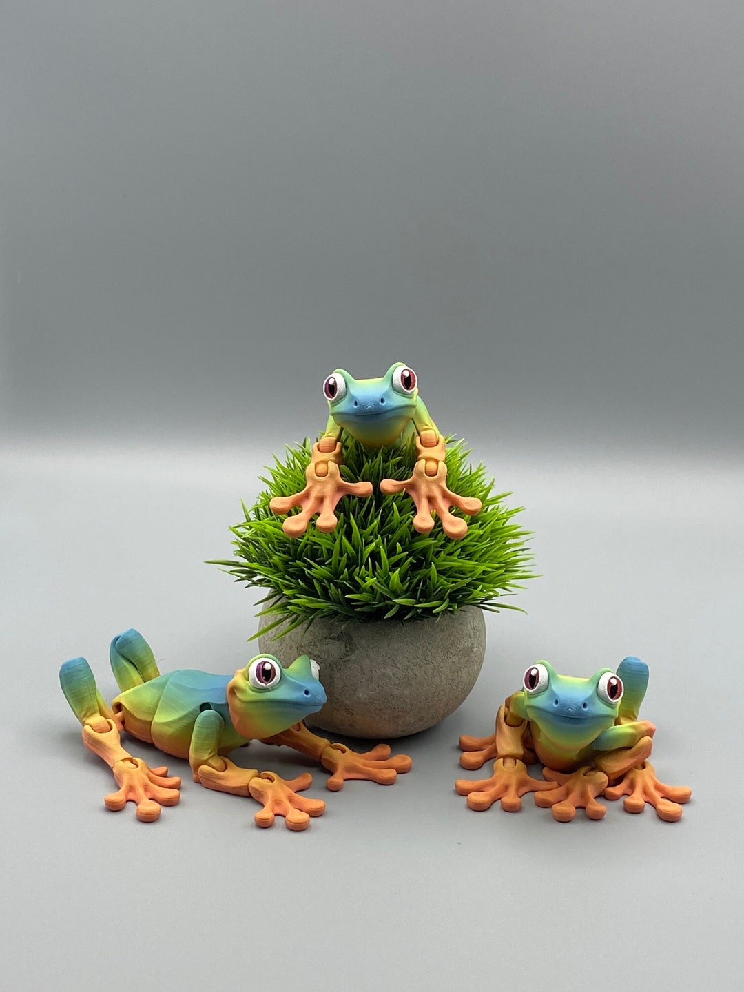 Magnetischer und beweglicher Frosch aus dem 3D-Drucker - Etsy.de