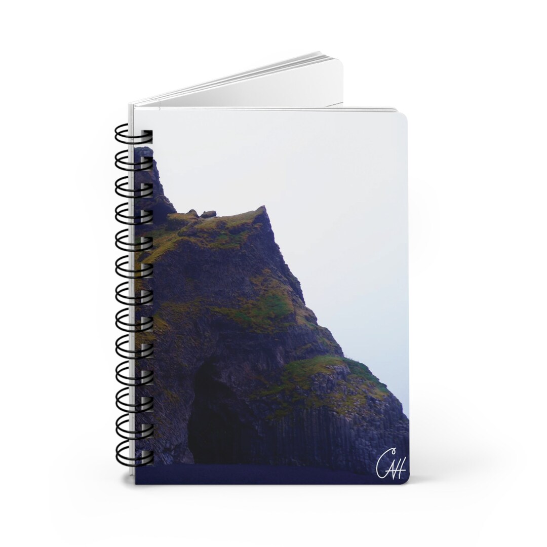 Iceland Mountain Landscape Spiral Notebook: 150 Lined Pages - Etsy