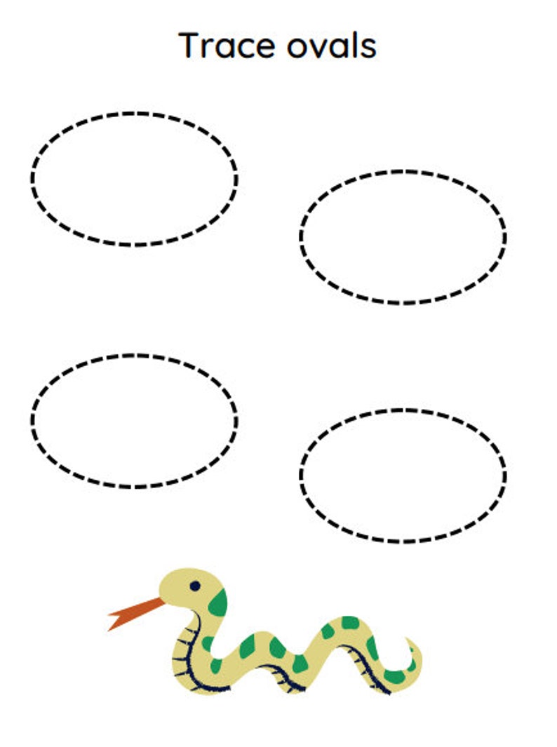 Trace the Shapes Activity Sheets - Etsy