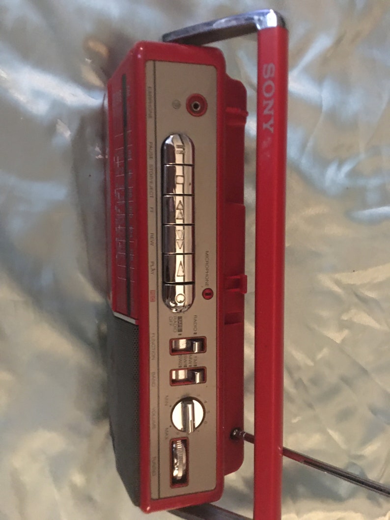 Vintage Sony FM/AM Radio Cassette Player CFM-140S Mini Boombox - Etsy