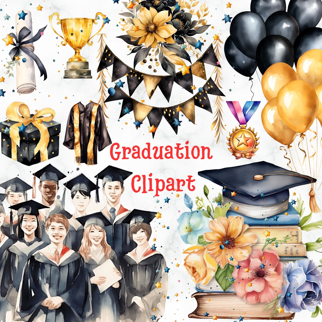 Graduation Clipart,38x High Quality Png,instant Download,commercial Use ...