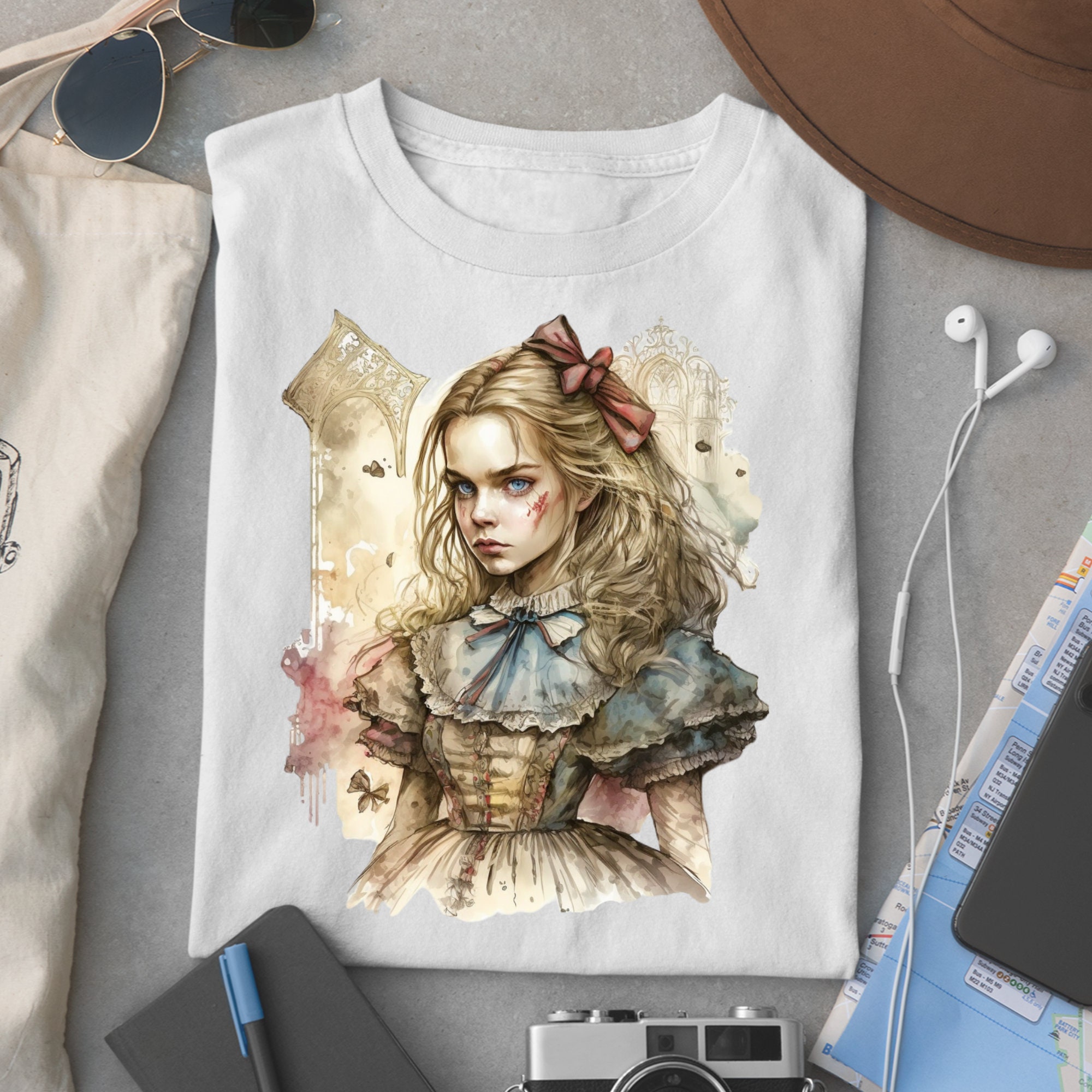 Alice Wonderland Cliparts,75x High Quality Png,instant Download,300 Dpi ...