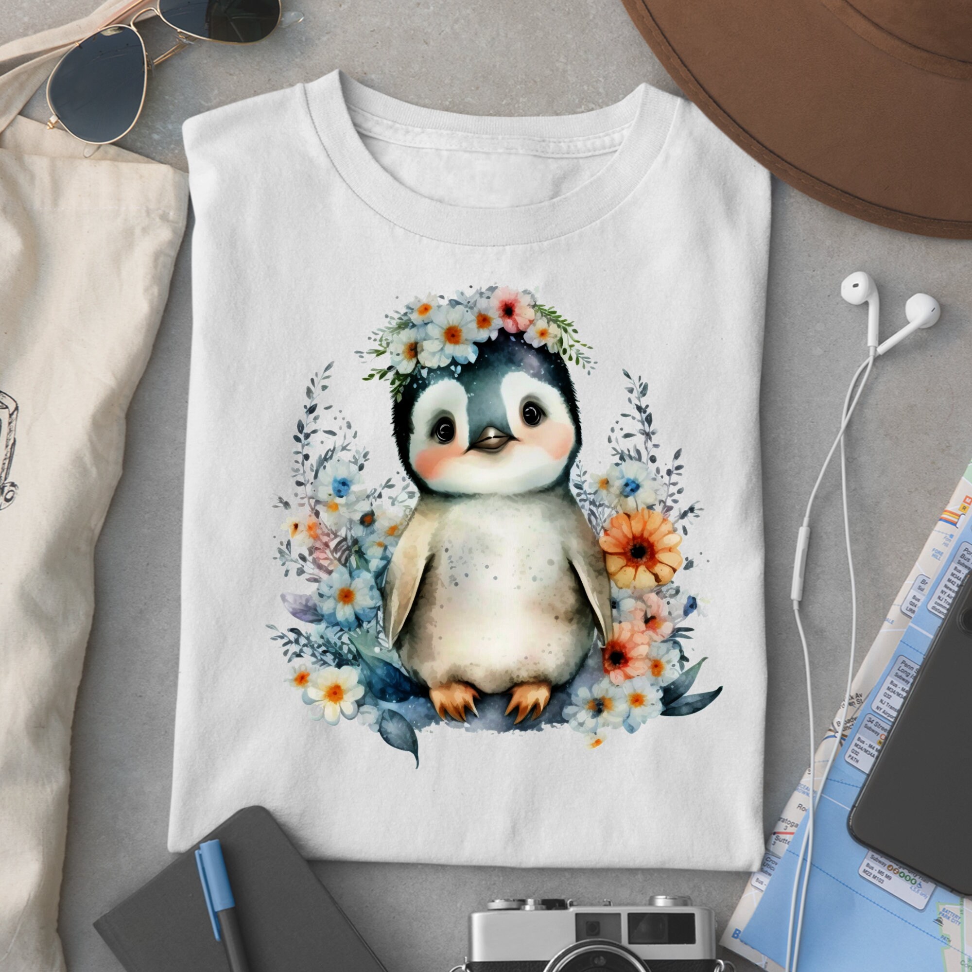 Penguin Watercolor Clipart,watercolor Animals in Best Quality PNG ...