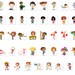 75 Kids Clipart, Kids Clipart, Children Clipart Png, Kids PNG, Boy and ...