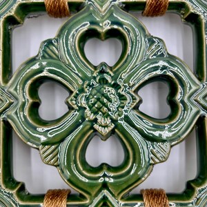 Tiki Jade Breezeway Tile Bamboo Wall Hanging Made to Order - Etsy