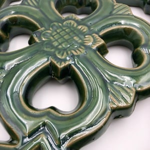 Ceramic Jade Tile, Handmade Tiki Bar Chinese Breezeway Tiles. - Etsy