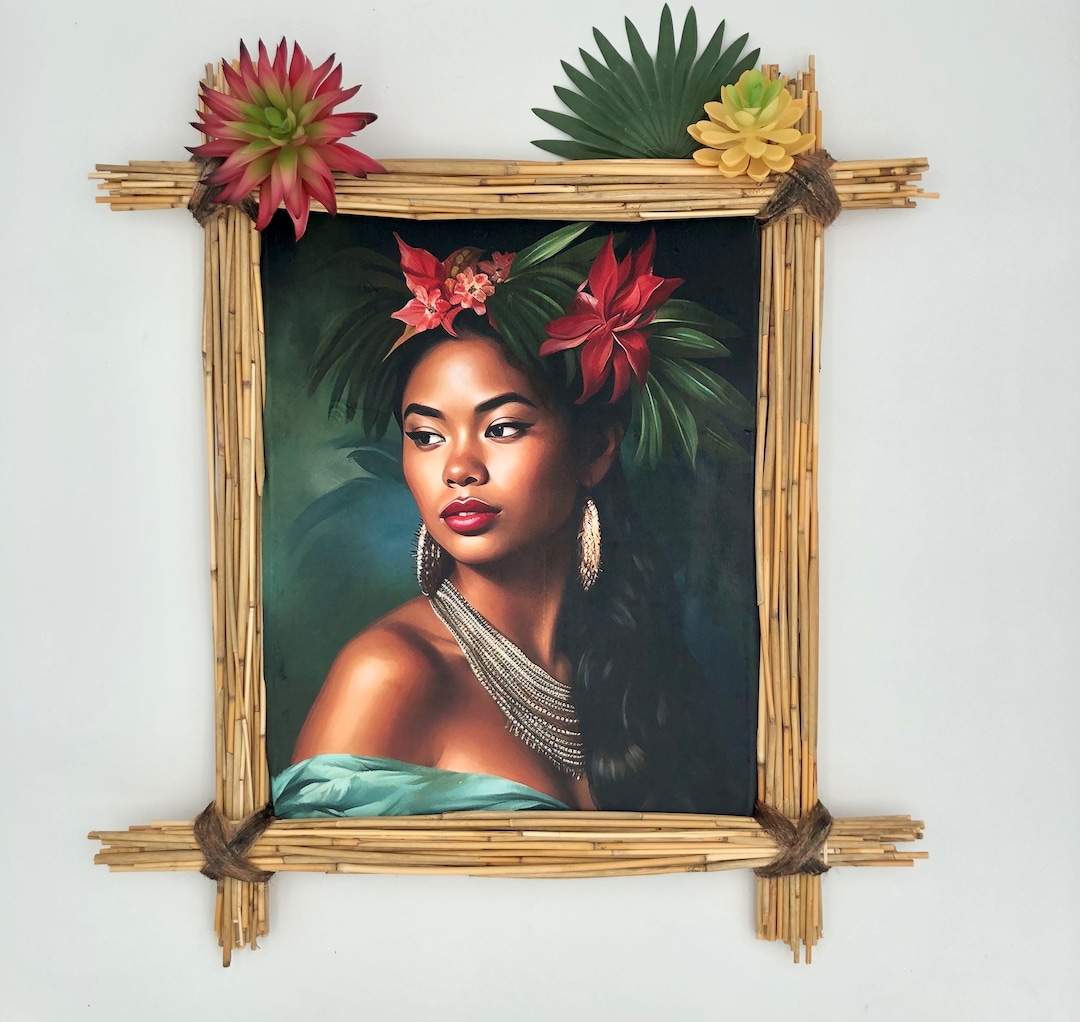 Tiki Girl 2 on Velvet - Etsy