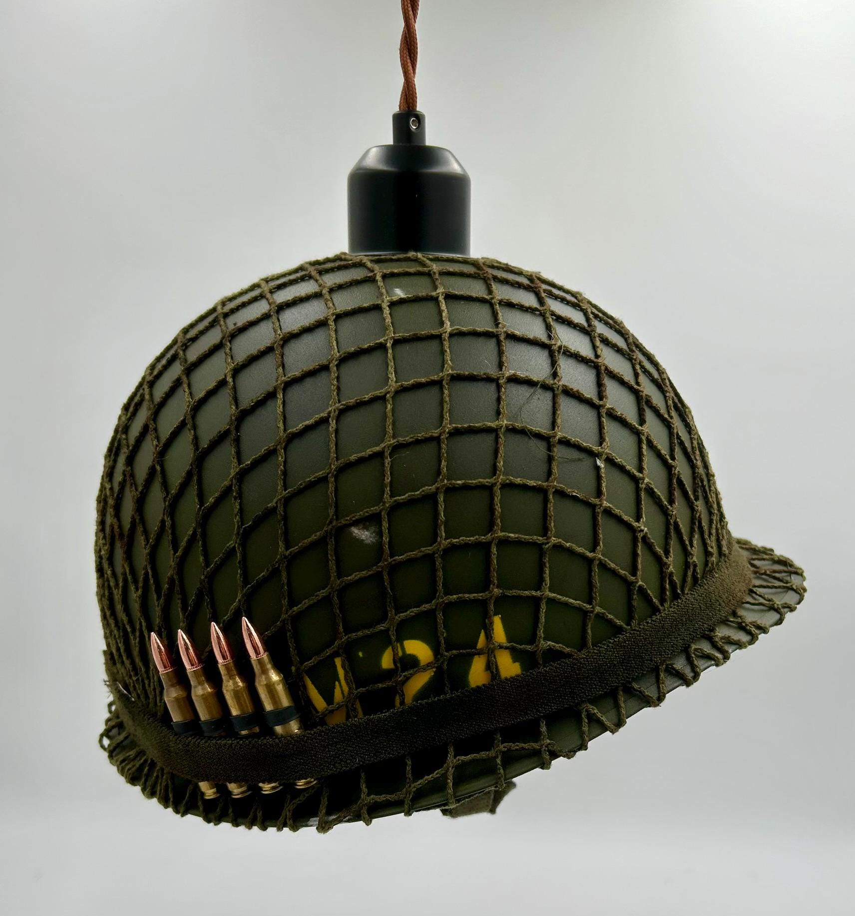 Mortarman Tiki Trench Art Assemblage Pendant Lamp Made to Order - Etsy