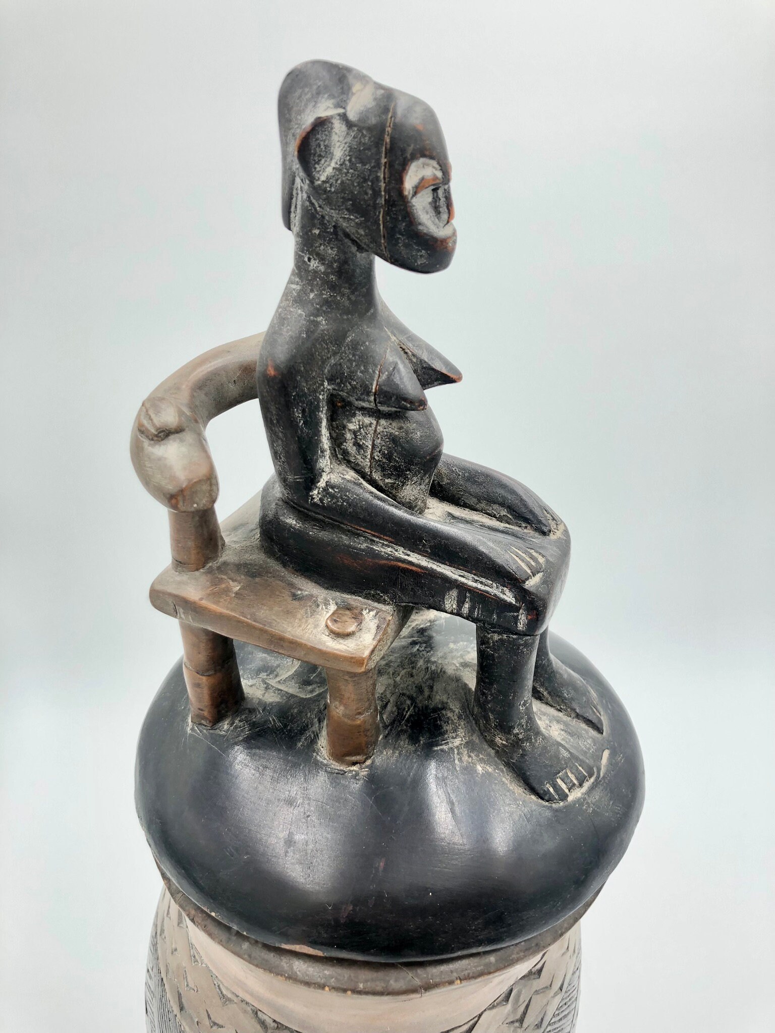 African Vessel With Lid - Etsy