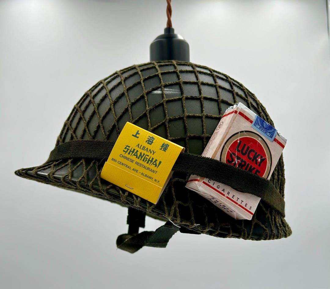 Mortarman Tiki Trench Art Assemblage Pendant Lamp Made to Order - Etsy